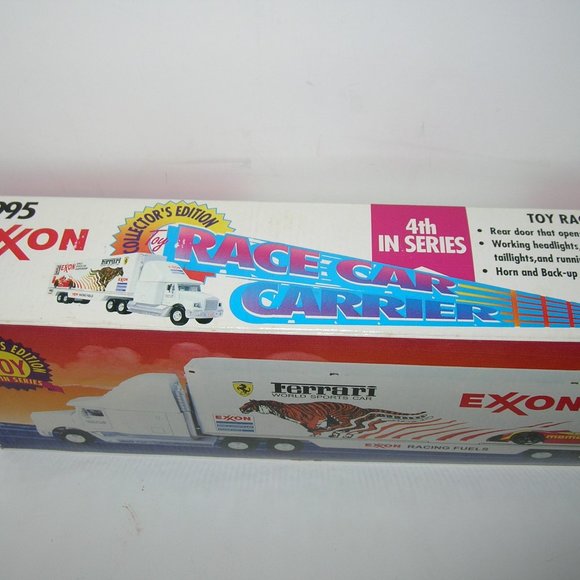 EXXON | Toys | 995 Collectors Exxon Race Car Carrier Ferrari World ...